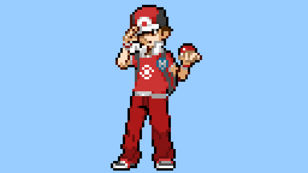 Editing Pokemon Trainer! Not done - Free online pixel art drawing tool - Pixilart
