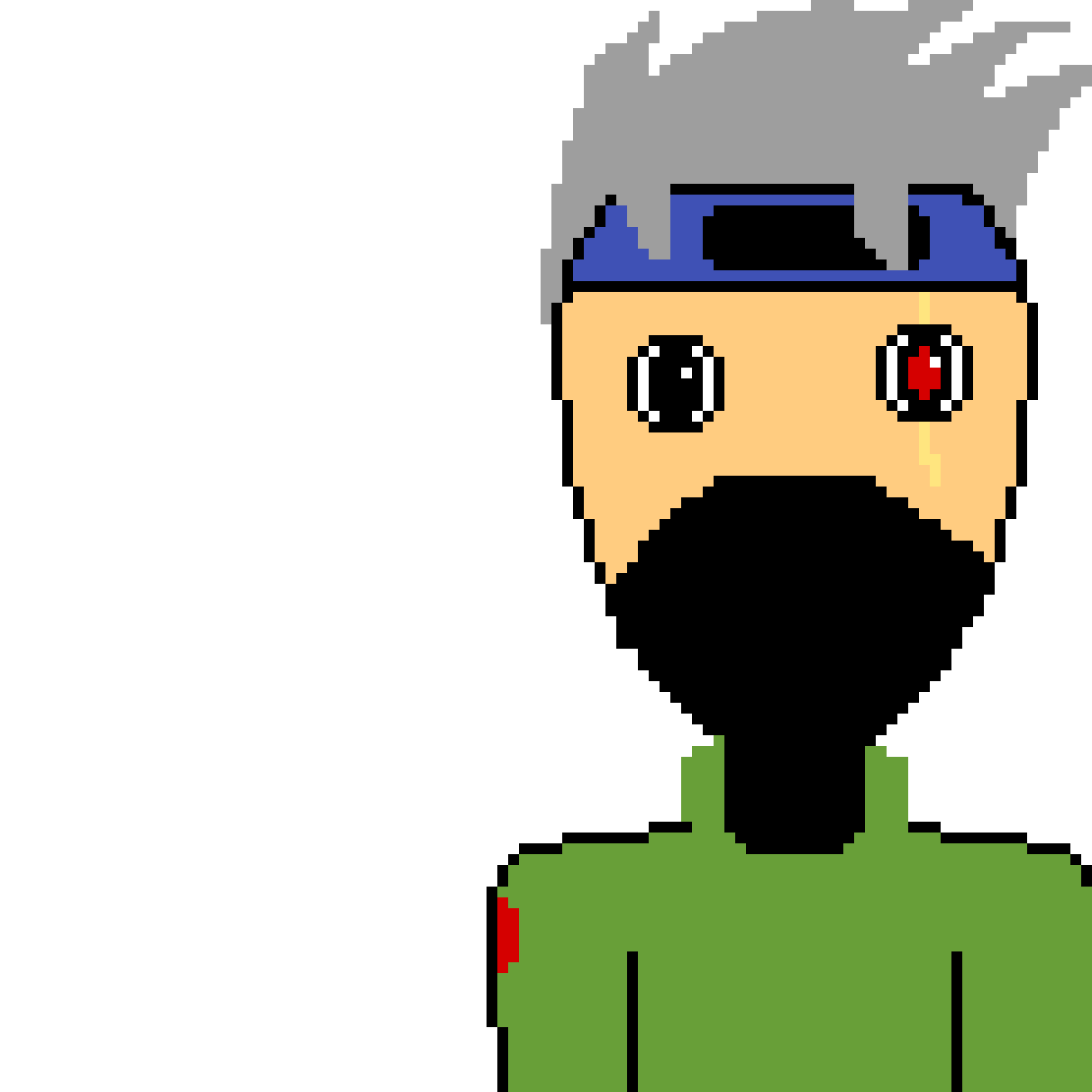 Editing pixel kakashi - Free online pixel art drawing tool - Pixilart