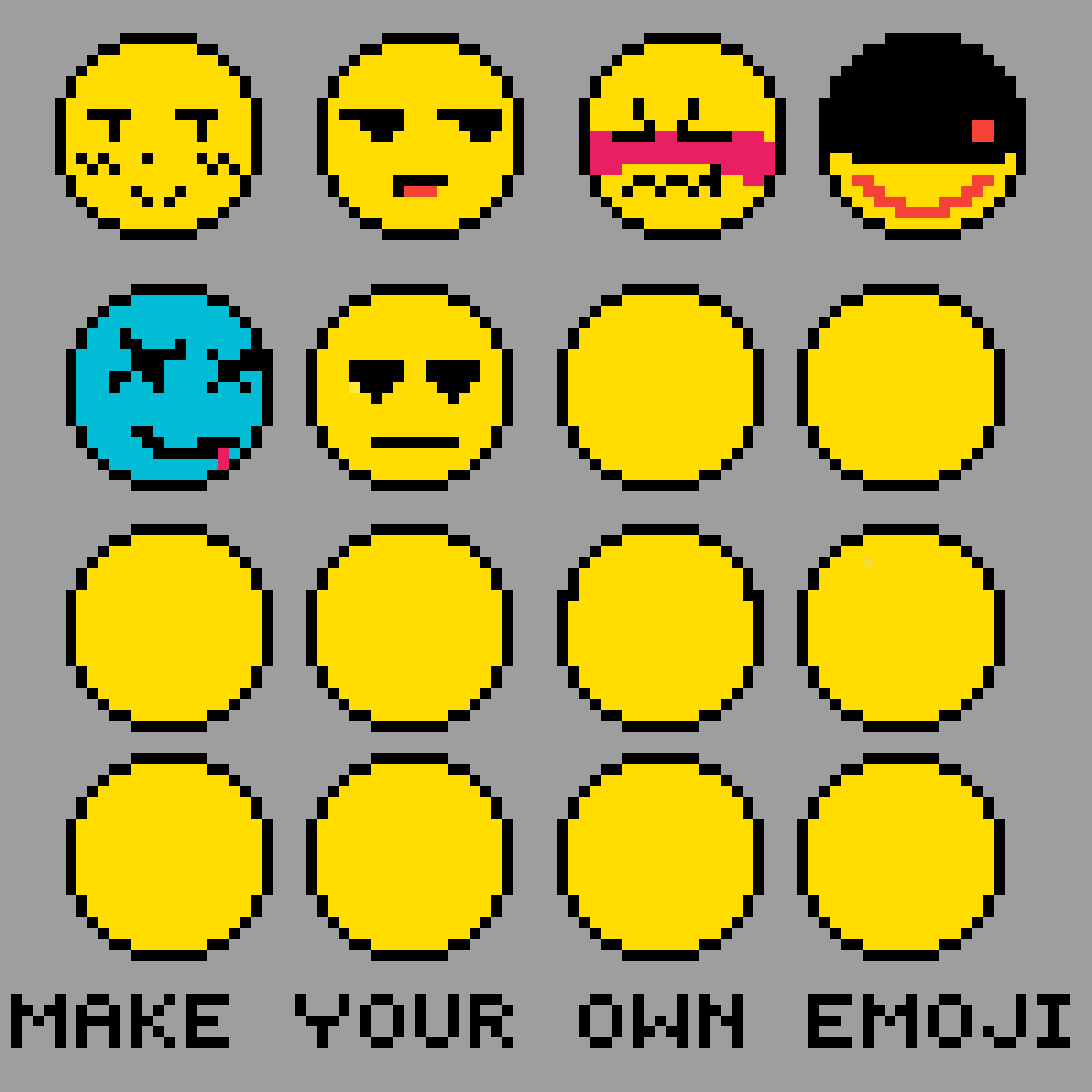 Editing emoji collab - Free online pixel art drawing tool - Pixilart
