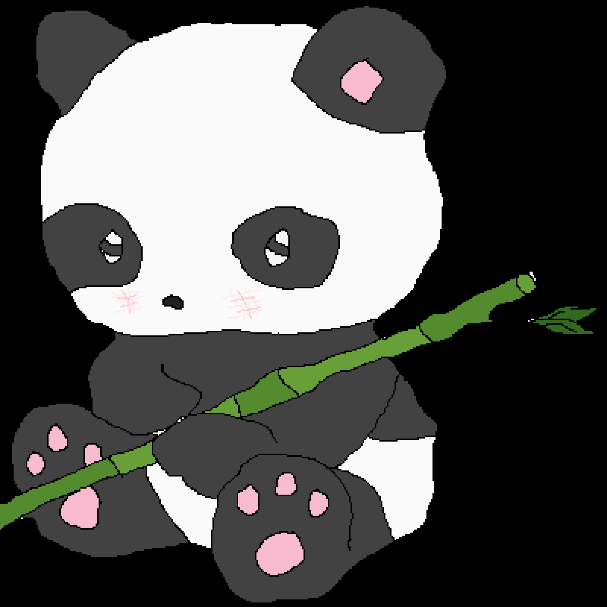 Editing Is A Blushing Panda!!! - Free online pixel art drawing tool ...