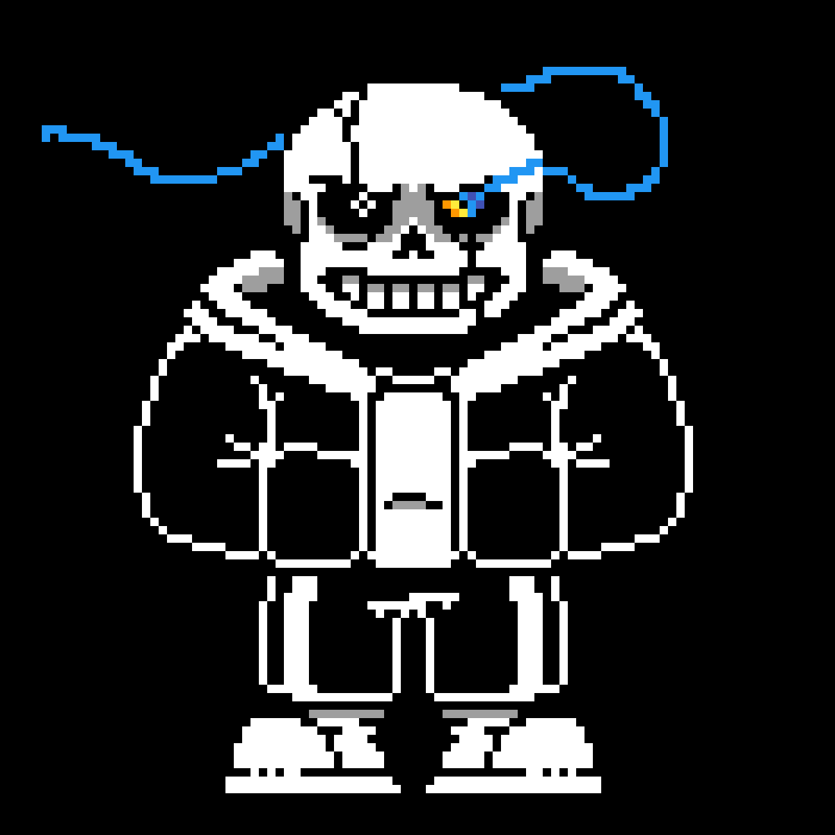 Pixilart - UnderTale Hard Mode Sans by fusion12345
