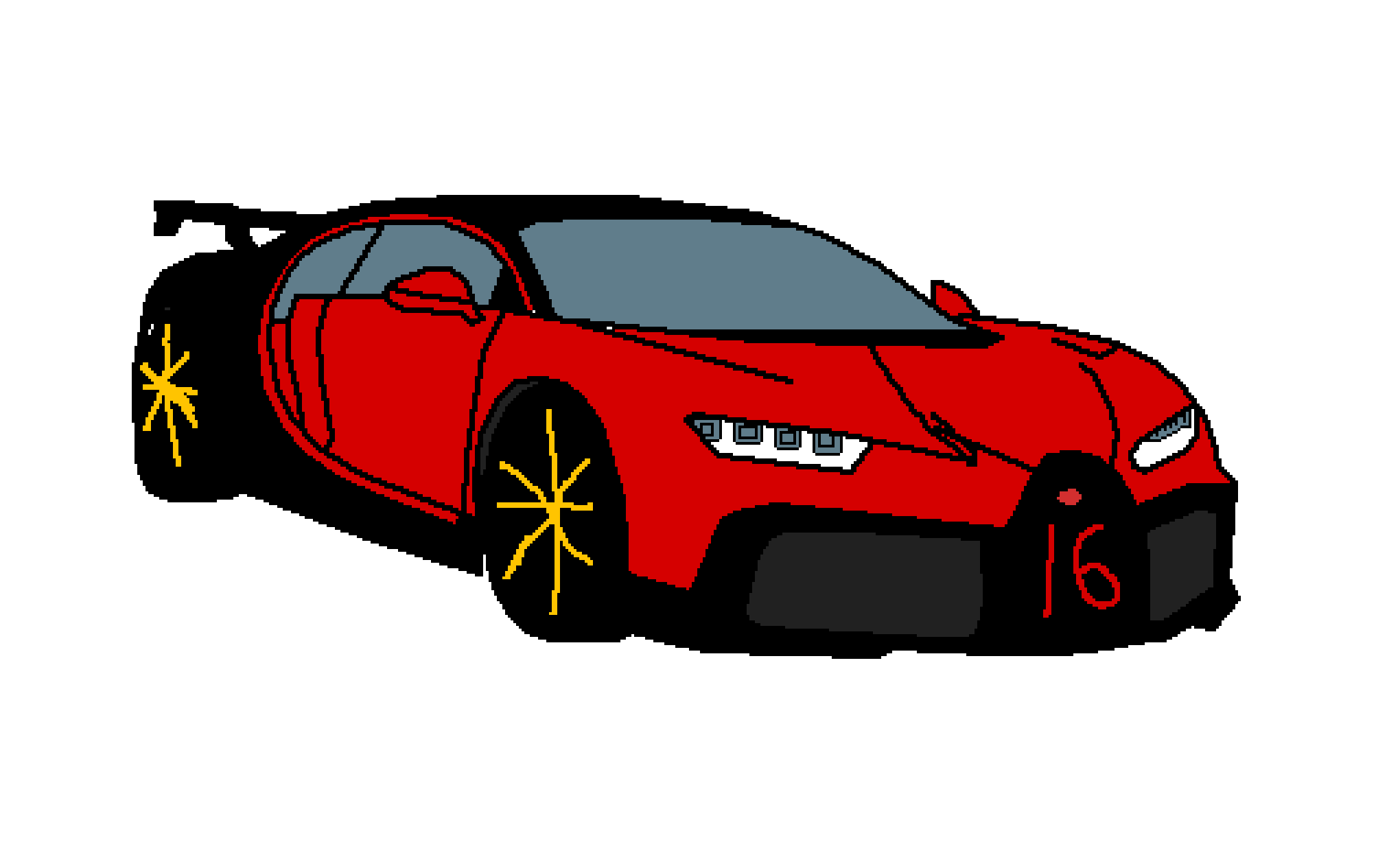 Editing Bugatti Chiron - Free online pixel art drawing tool - Pixilart