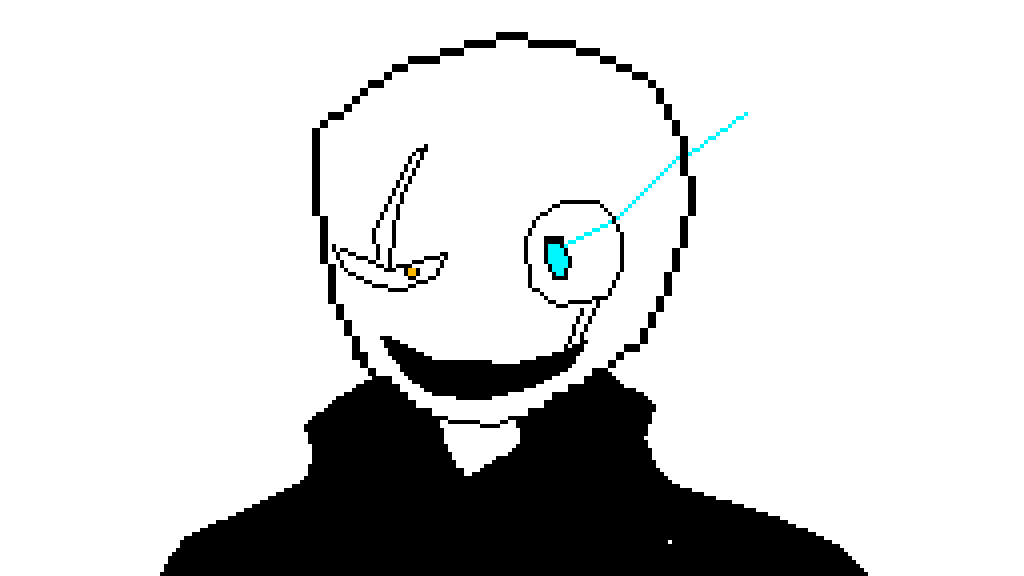 Pixilart - gaster from undertale by Firedmt