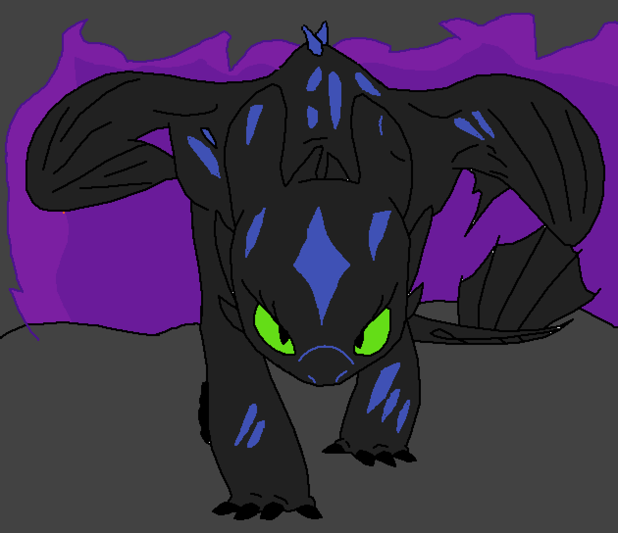 Editing Alpha Toothless aka Dargon - Free online pixel art drawing tool ...