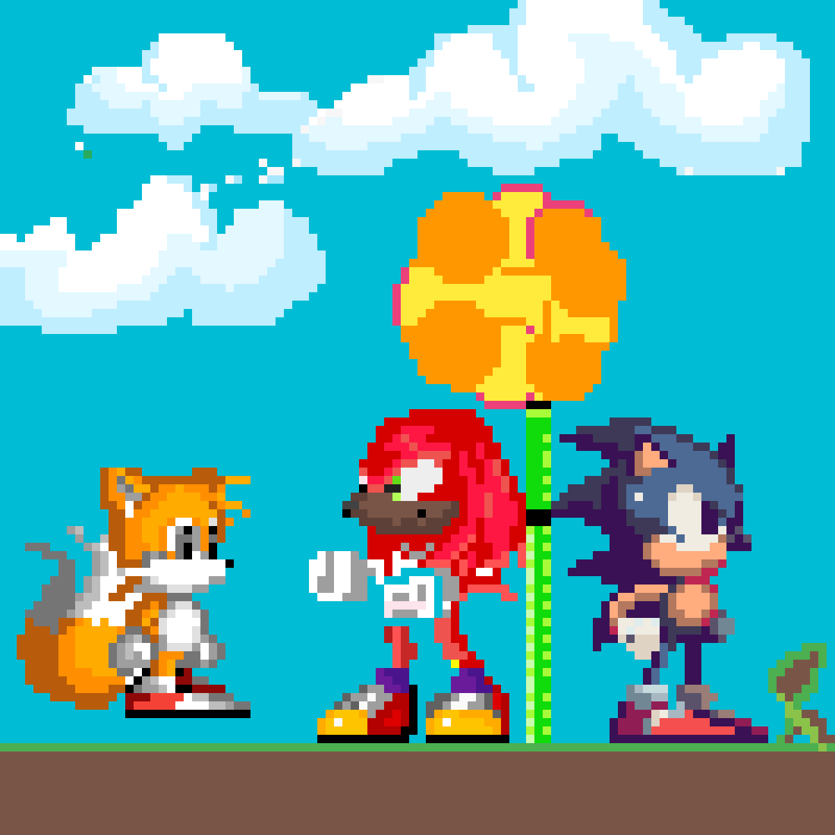 Pixilart - team sonic by bubba-boi