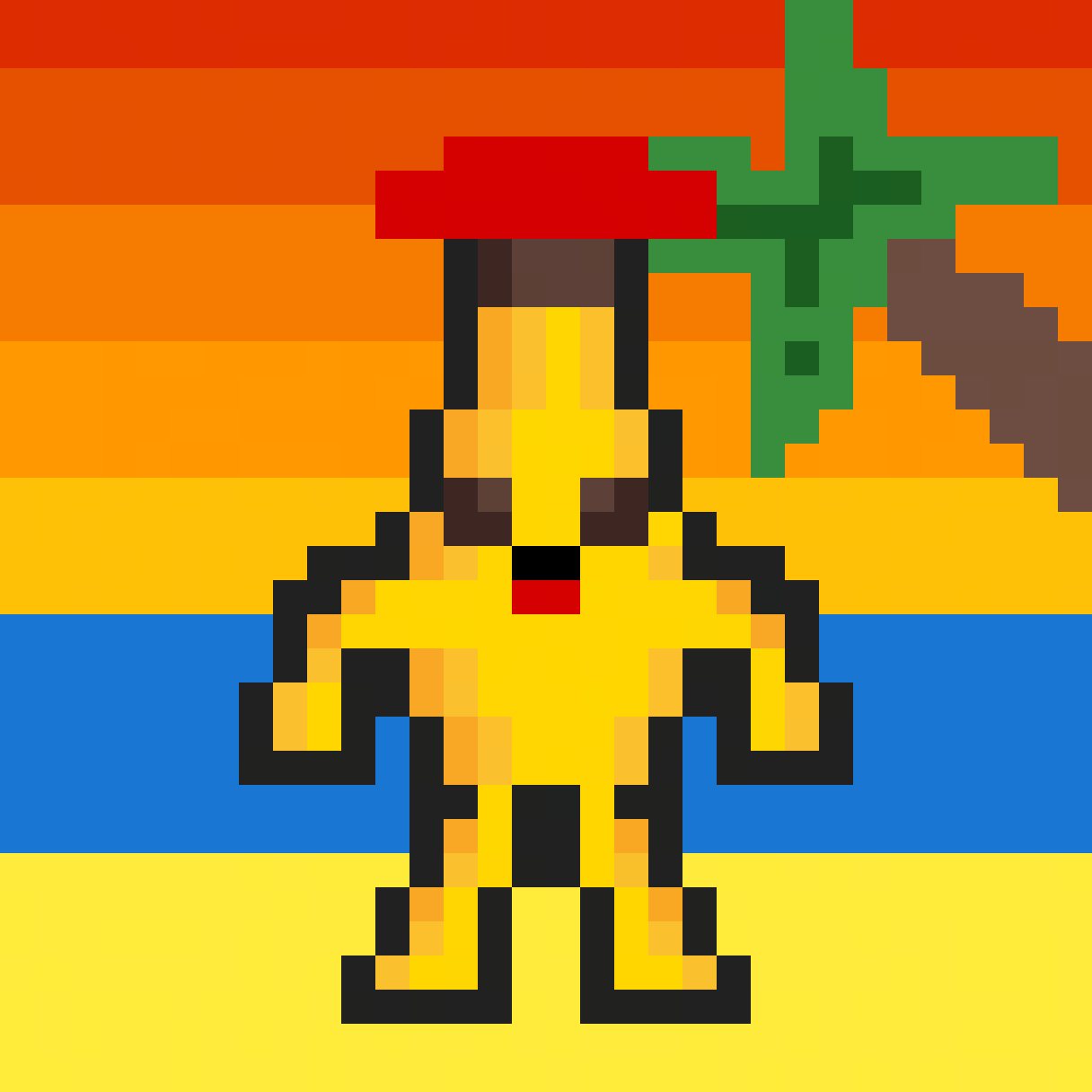 Editing peely - Free online pixel art drawing tool - Pixilart