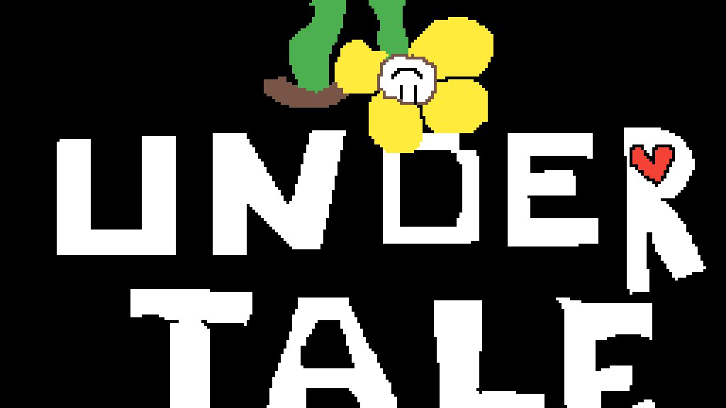 Pixilart - undertale logo by dragonfire