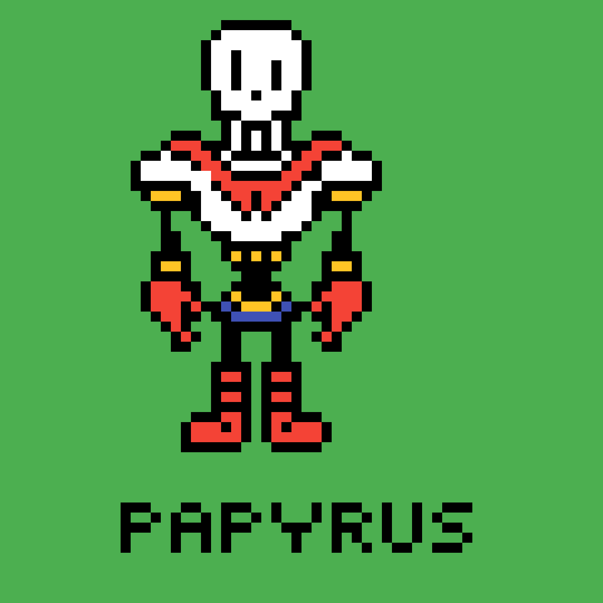 Pixilart - papyrus full body art (sans coming soon) by monken