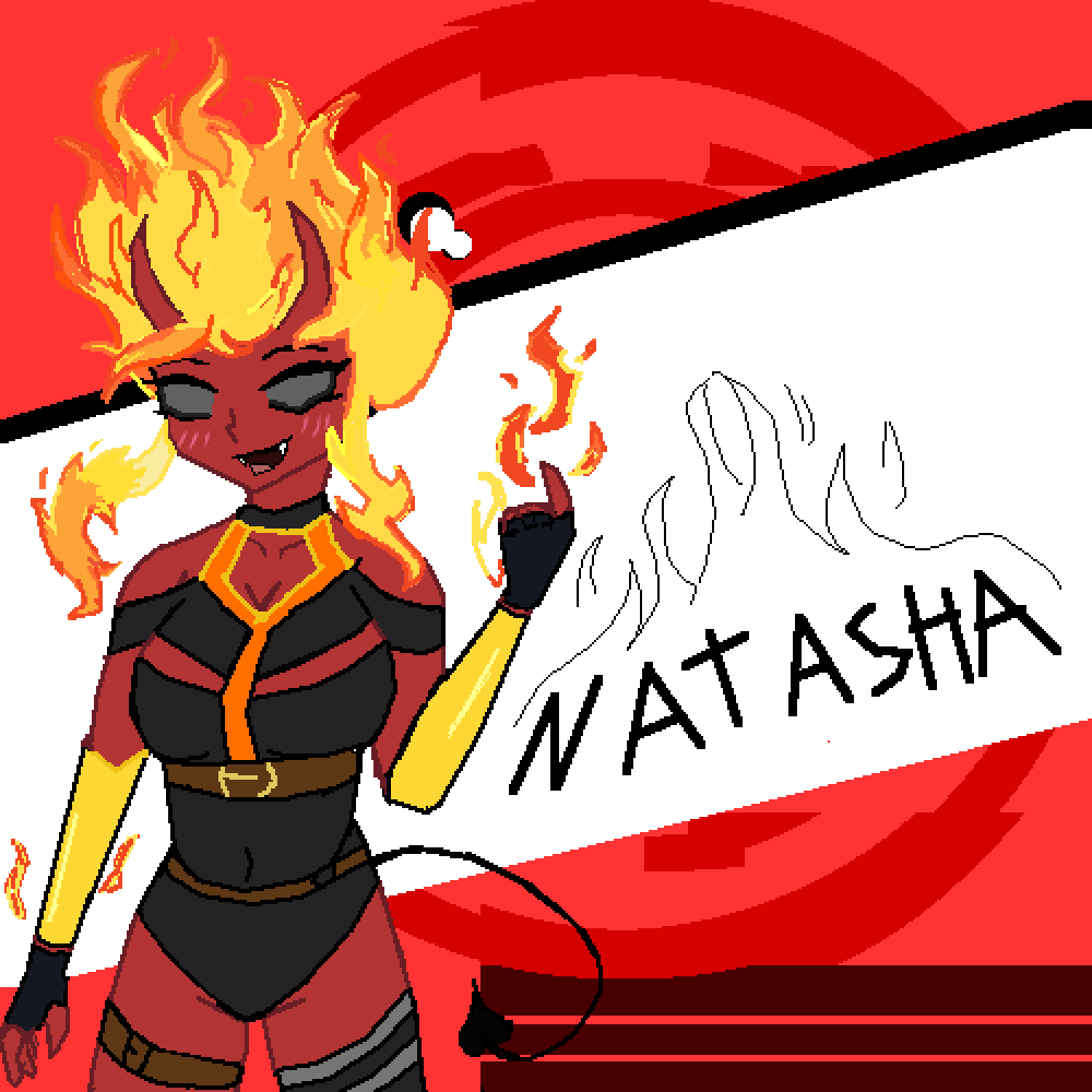 Pixilart - natasha OC by blissblazed01