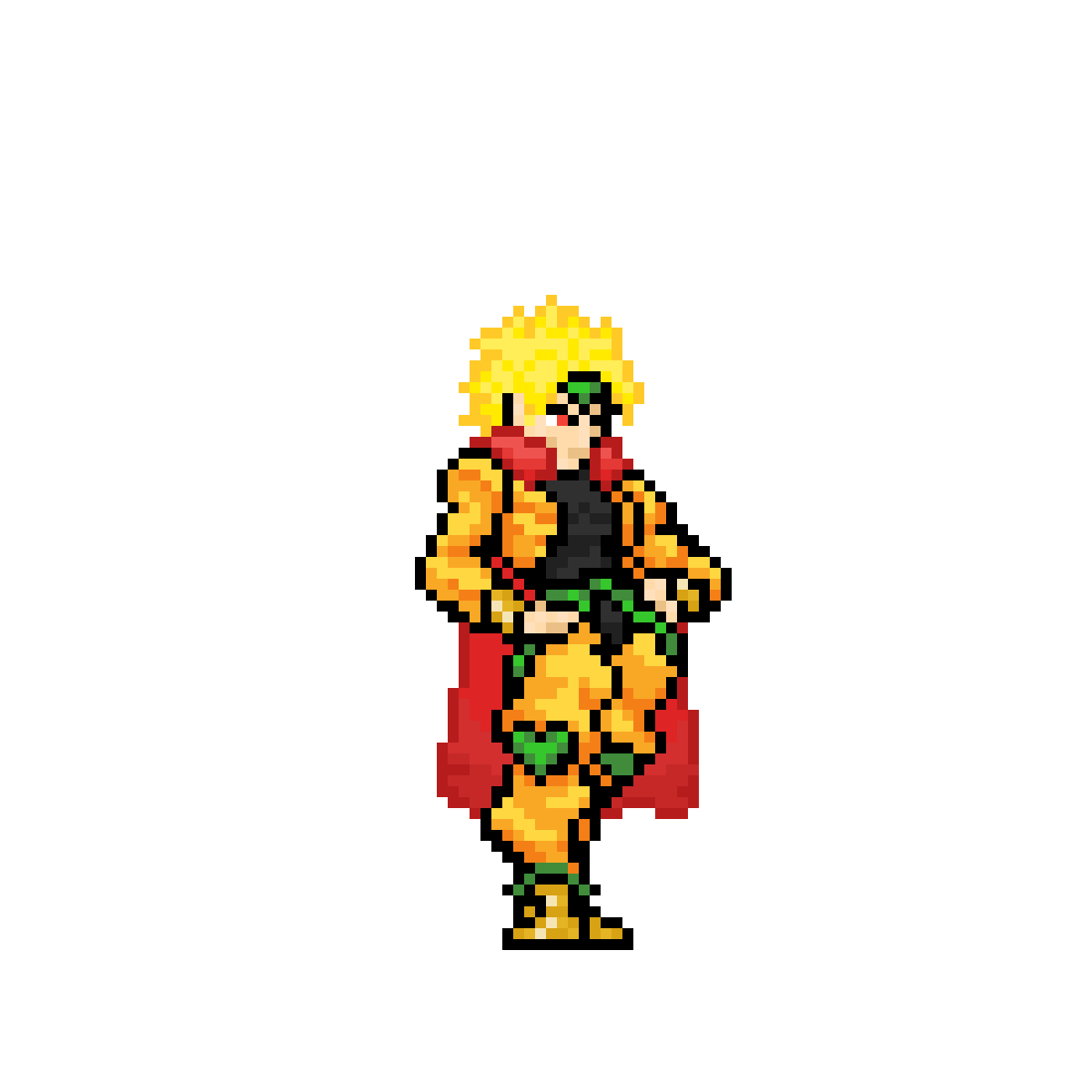 Pixilart - DIO with cape by nicmaster