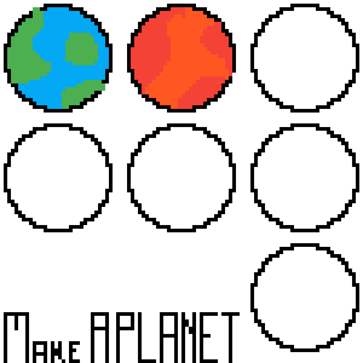 Editing Edit to Elli Baker's Make a planet - Free online pixel art ...