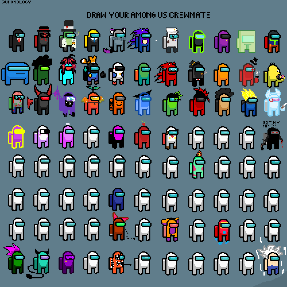 Editing Among Us - Free online pixel art drawing tool - Pixilart