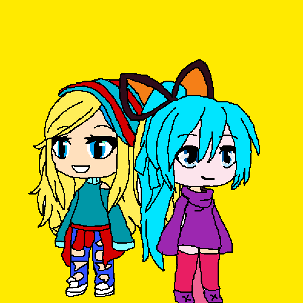 Editing gacha life (: - Free online pixel art drawing tool - Pixilart