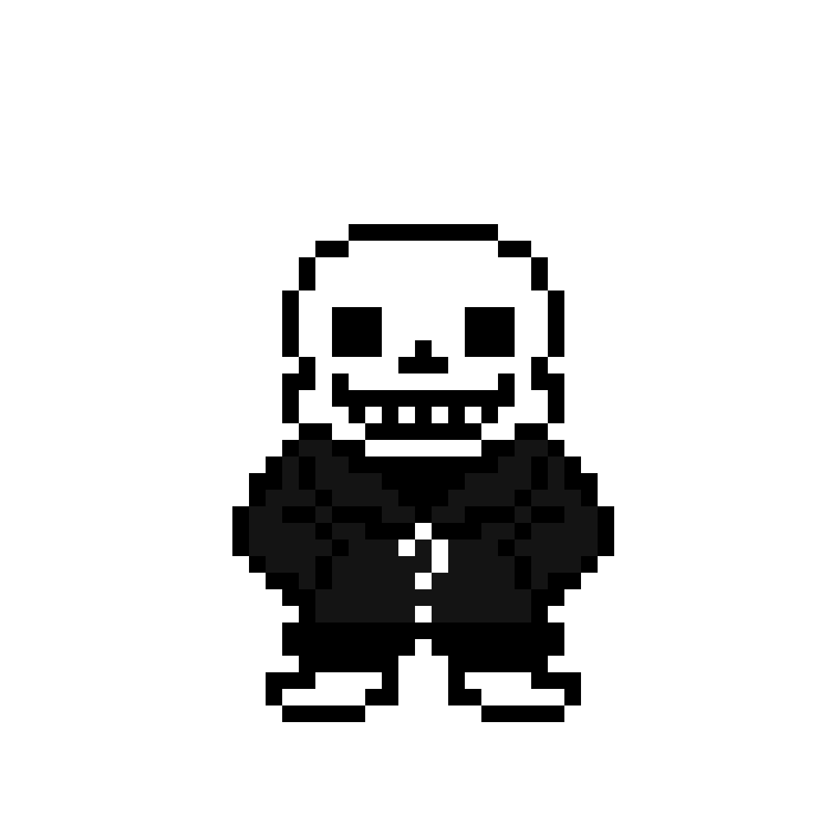 Pixilart - Unknown? Sans ovw Sprite by MrN3GATIVE