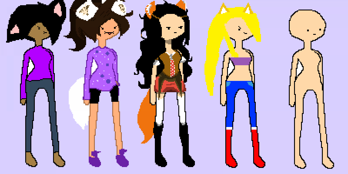 Editing my oc character - Free online pixel art drawing tool - Pixilart