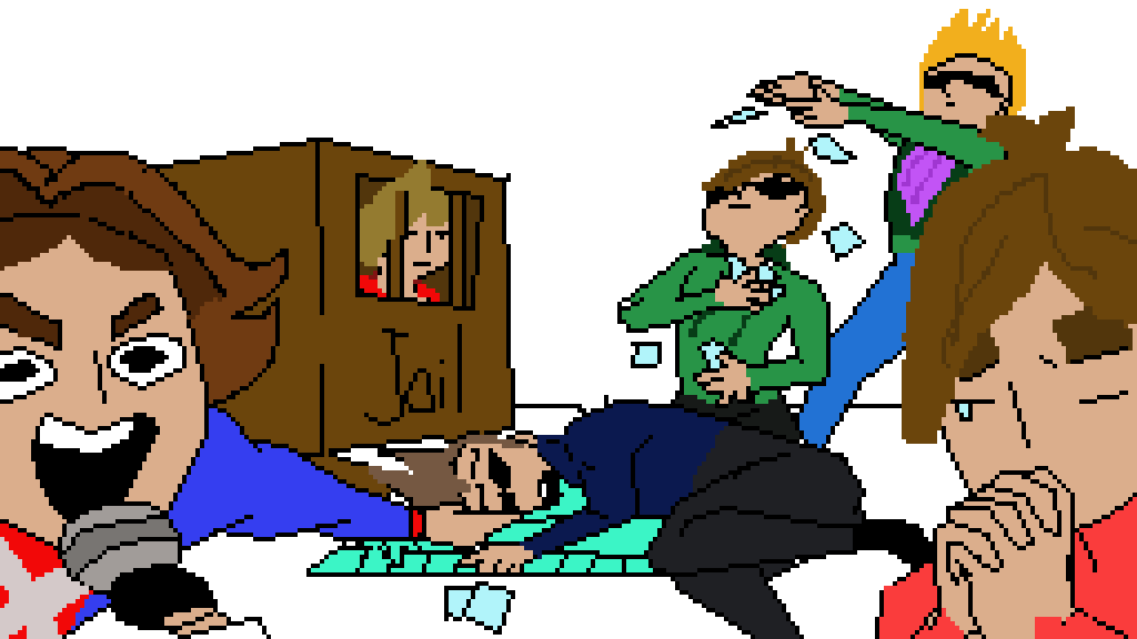 Editing Monopoly meme eddsworld - Free online pixel art drawing tool ...