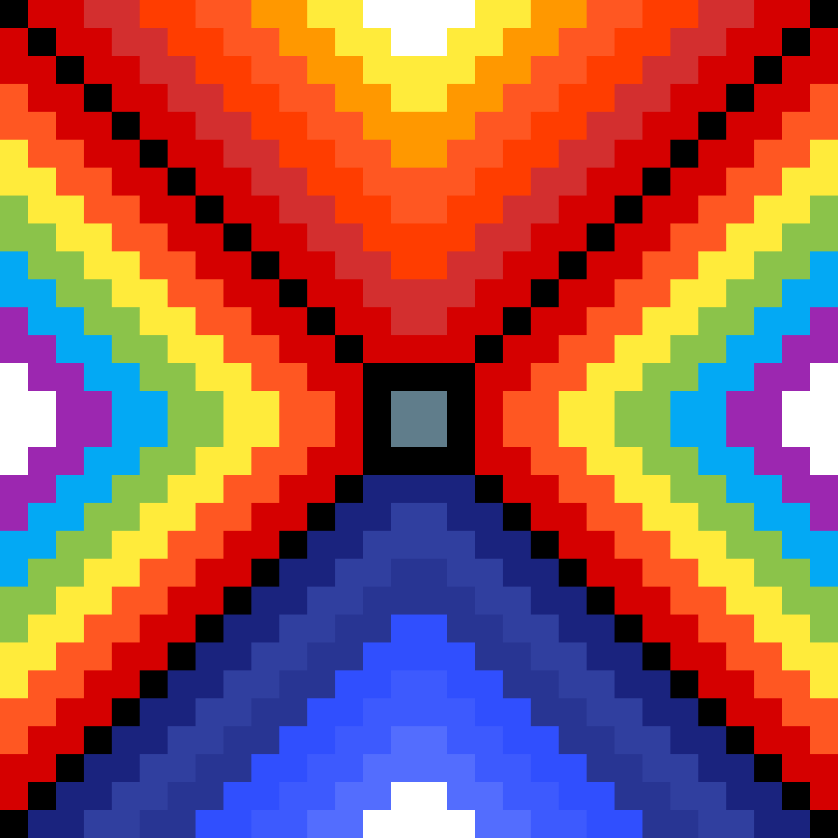 Pixilart Rainbow Fire And Water By Cat Pixel