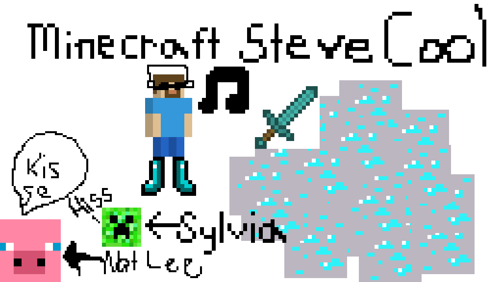 Pixilart - Minecraft Steve Cool by marcastic