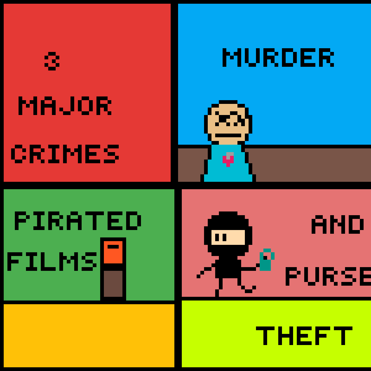 Pixilart - Pixel tropes: Arson Murder and Jaywalking by Garfpixelfield