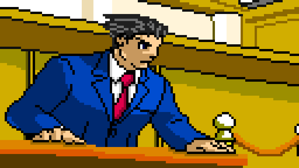 Pixilart - Phoenix Wright by Eternal