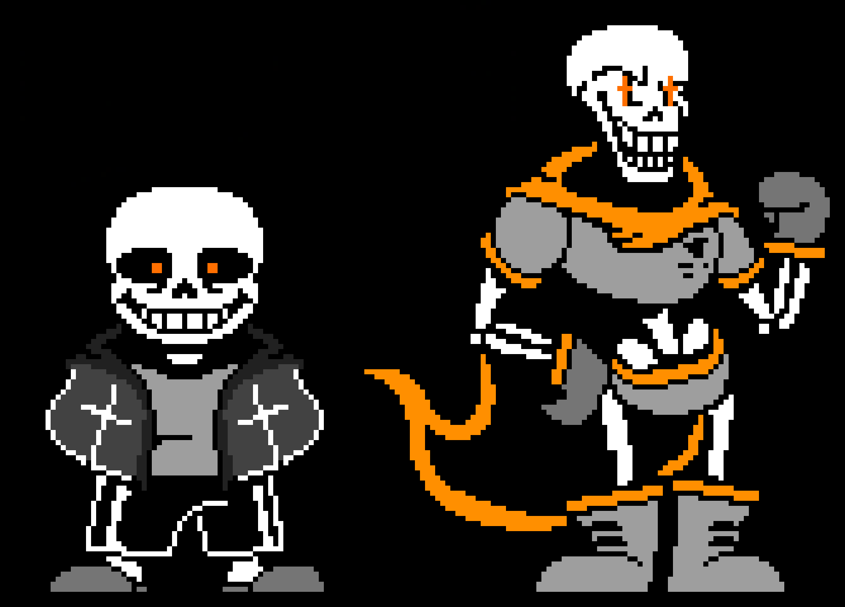 Pixilart - Sans and pap TameTale by Phantom-pap