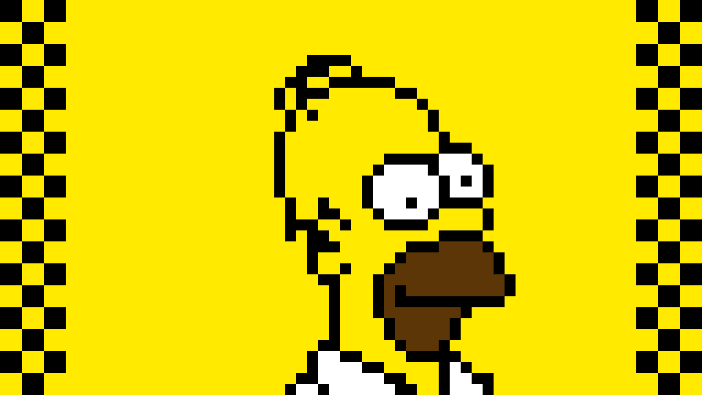 Editing Homer Simpson - Free online pixel art drawing tool - Pixilart