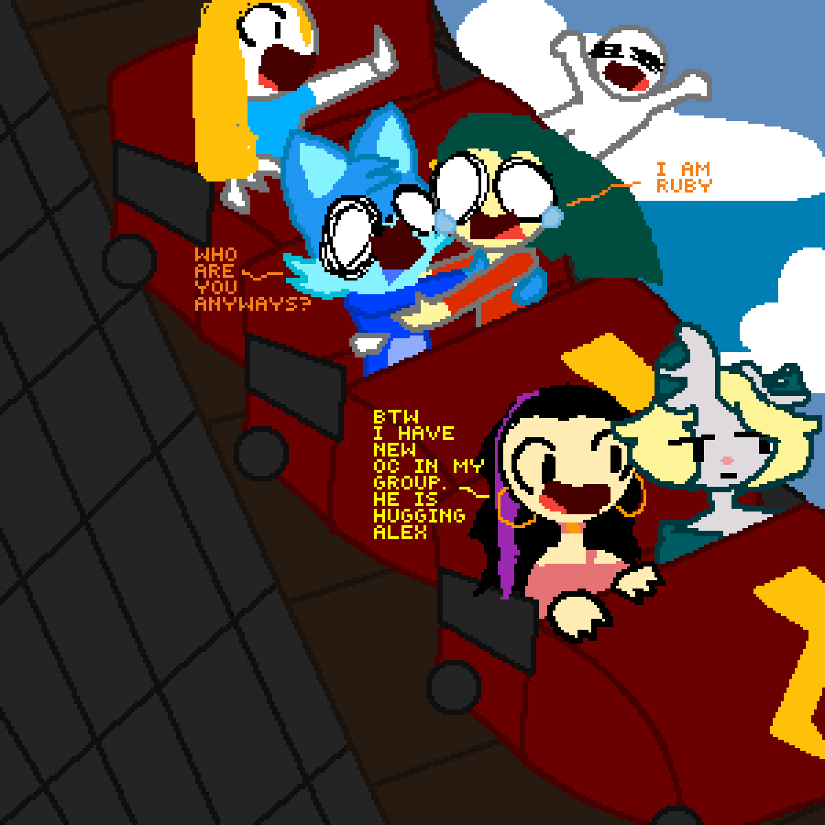 Pixilart - roller coaster gone wrong!!!!!!! by wow-im-dead