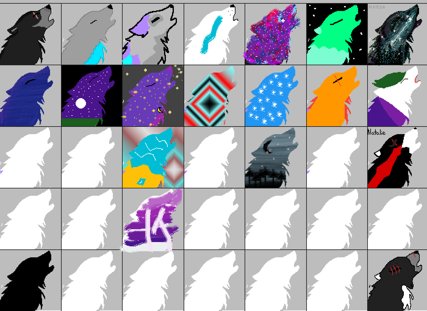 Editing Wolves - Free online pixel art drawing tool - Pixilart