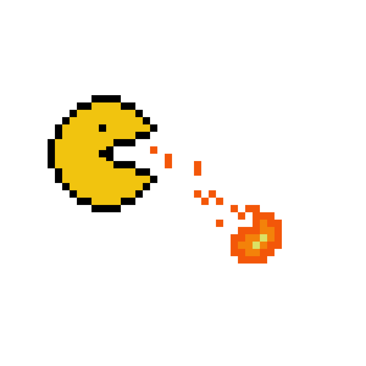 Pixilart - Fire Breathing Pac-Man by EduardPlays