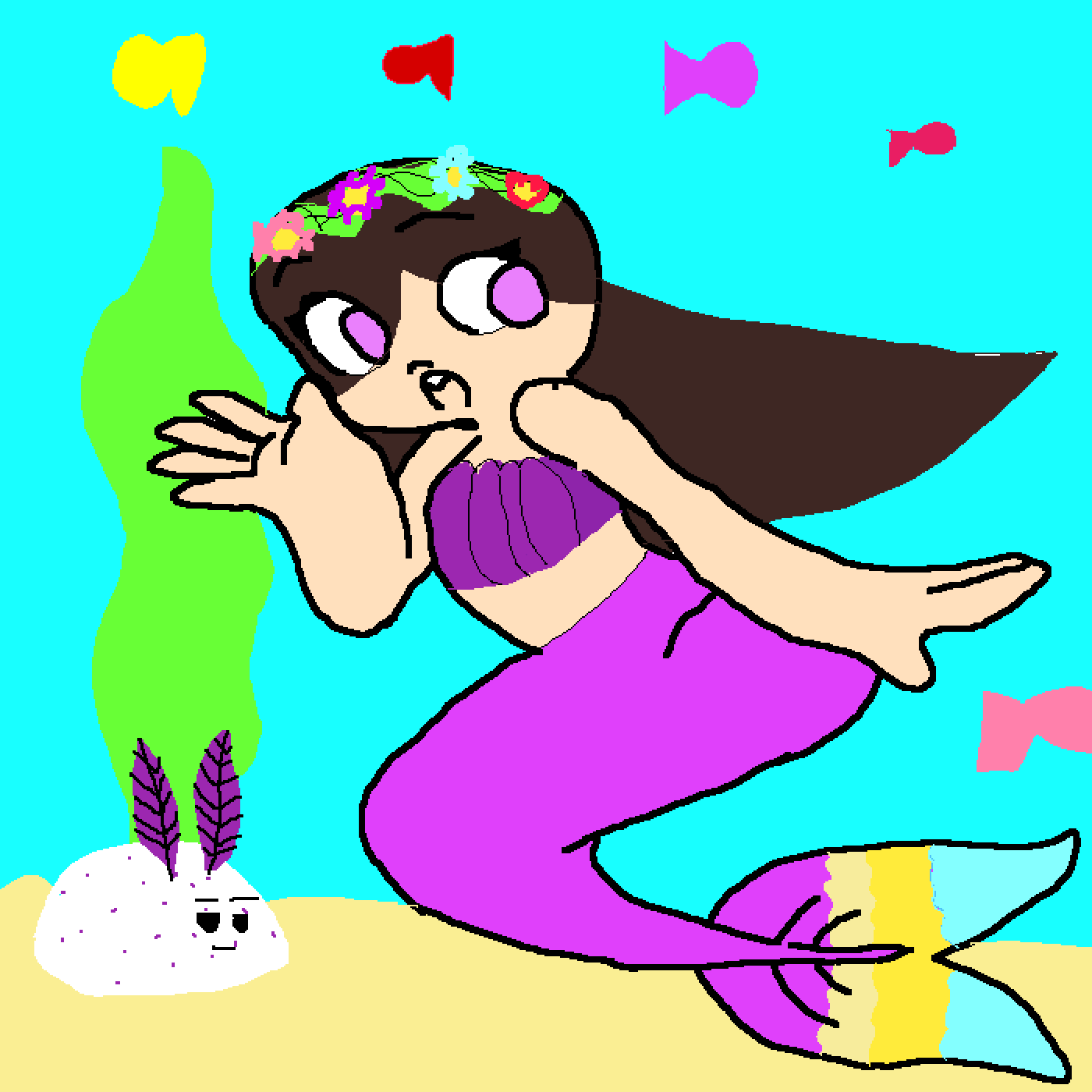 Pixilart - im a mermaid princes by Artzy-Artz