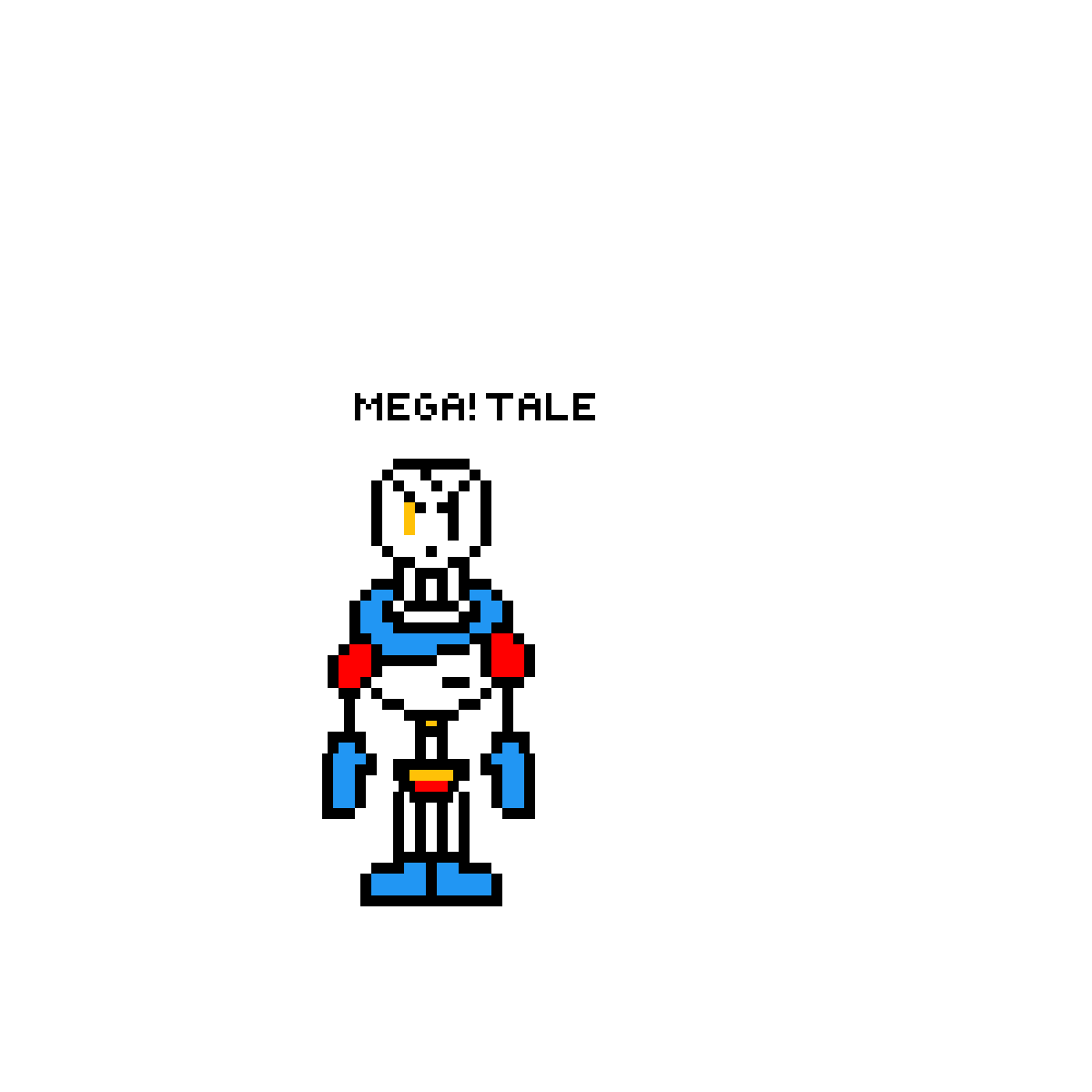 Pixilart - Mega!tale Papyrus Sprint 2 by Ennard-Gamer34