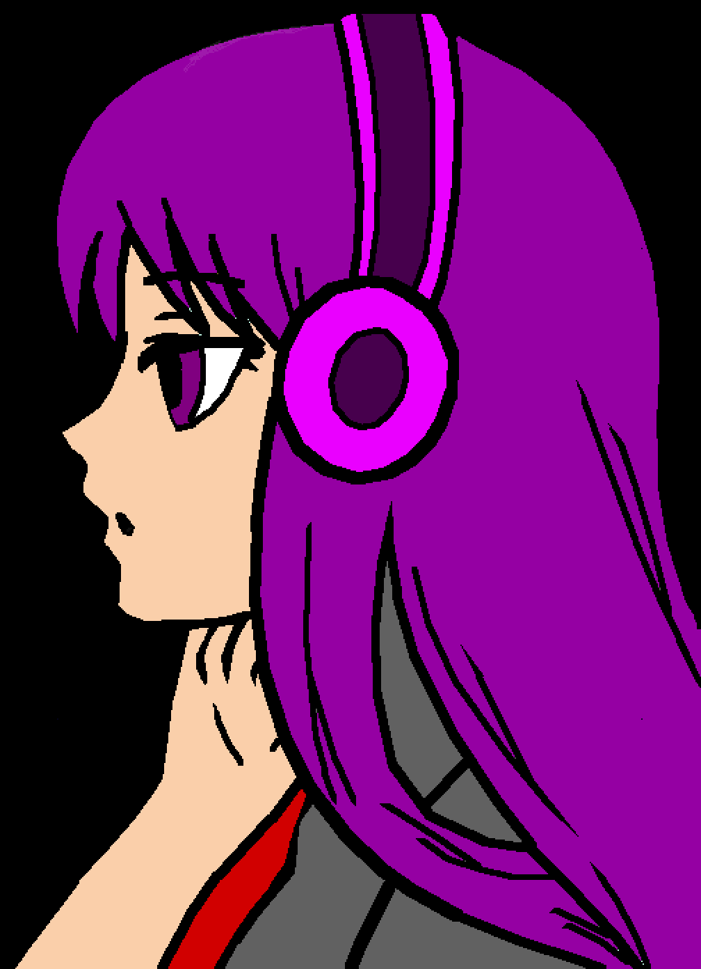 Editing YURI FROM DOKI DOKI - Free online pixel art drawing tool - Pixilart
