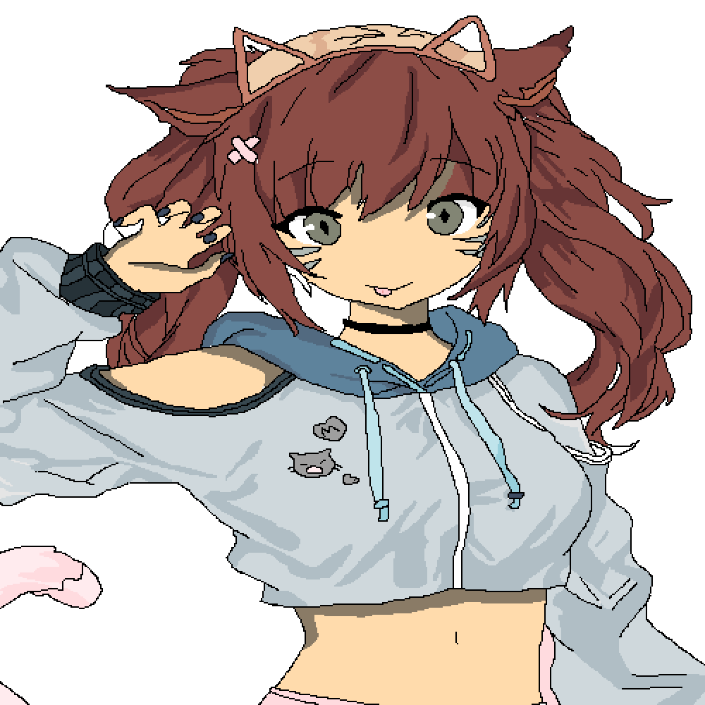 Editing human cat - Free online pixel art drawing tool - Pixilart