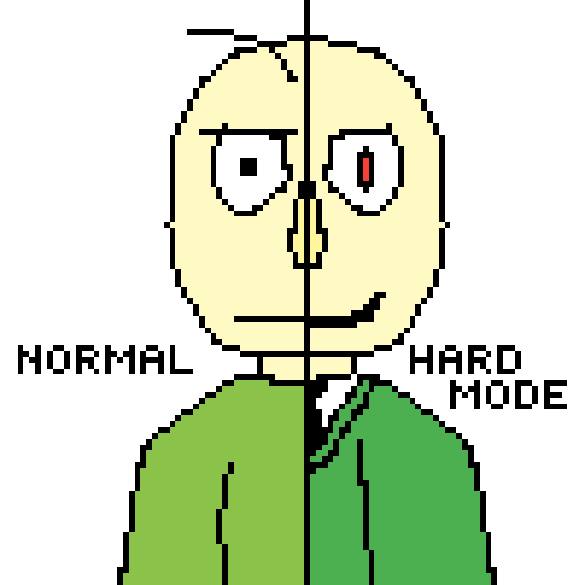 Pixilart - baldi normal and hard mode by fusion12345