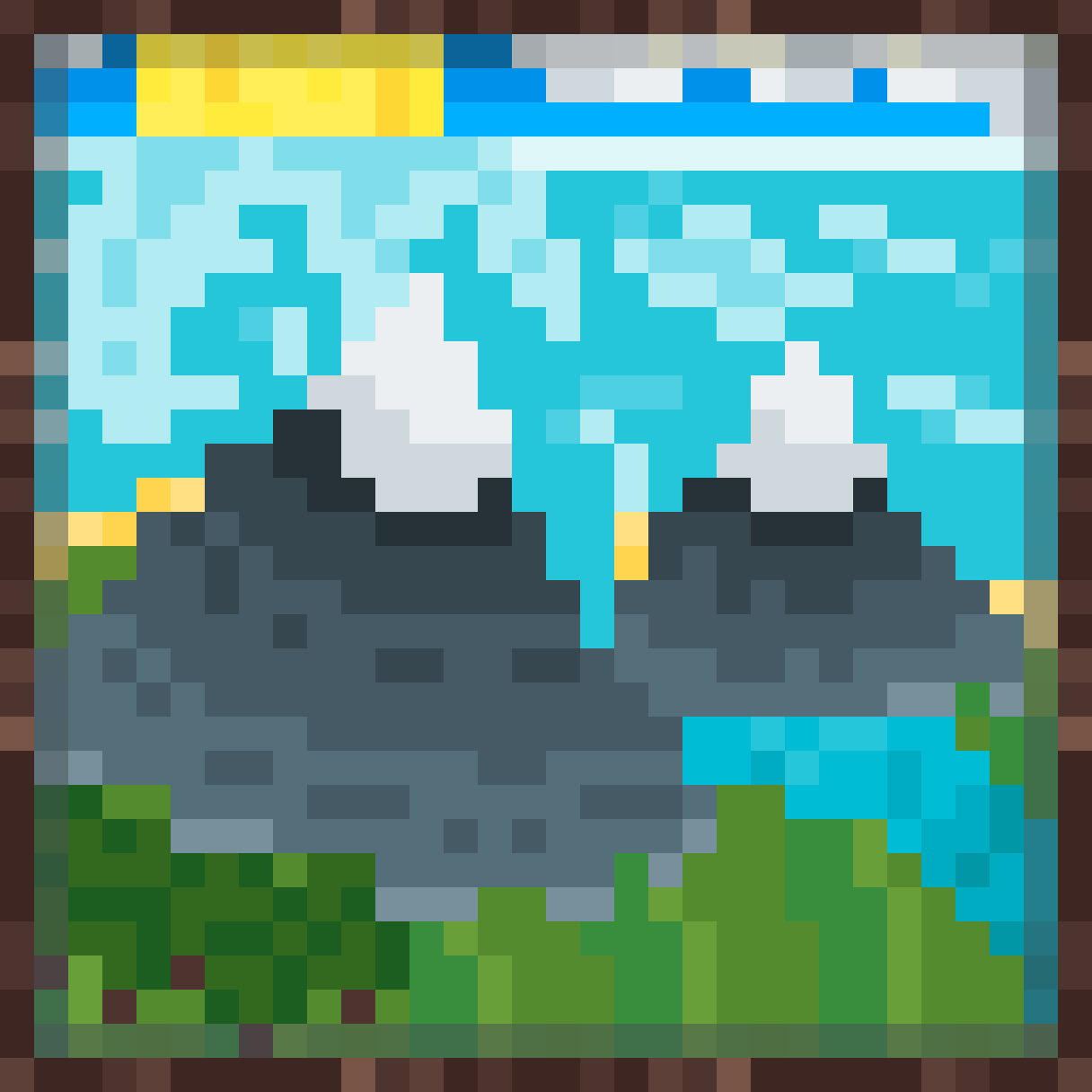 Pixilart - Setting Mountains by Foopy