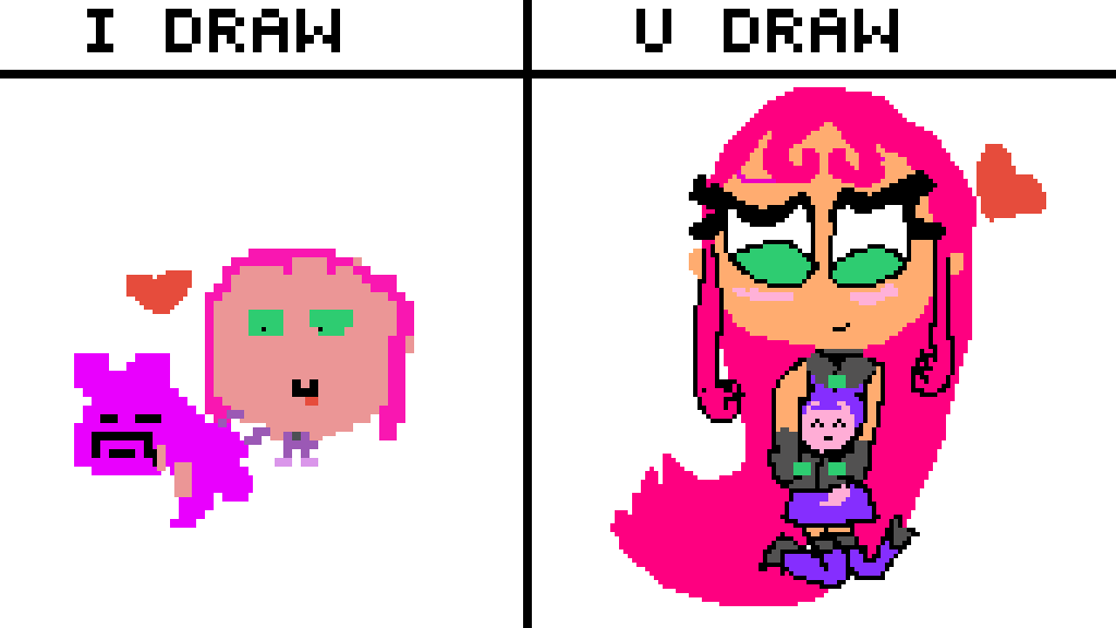 Pixilart - starfire collab mine is de one on de right by Hacker0274820
