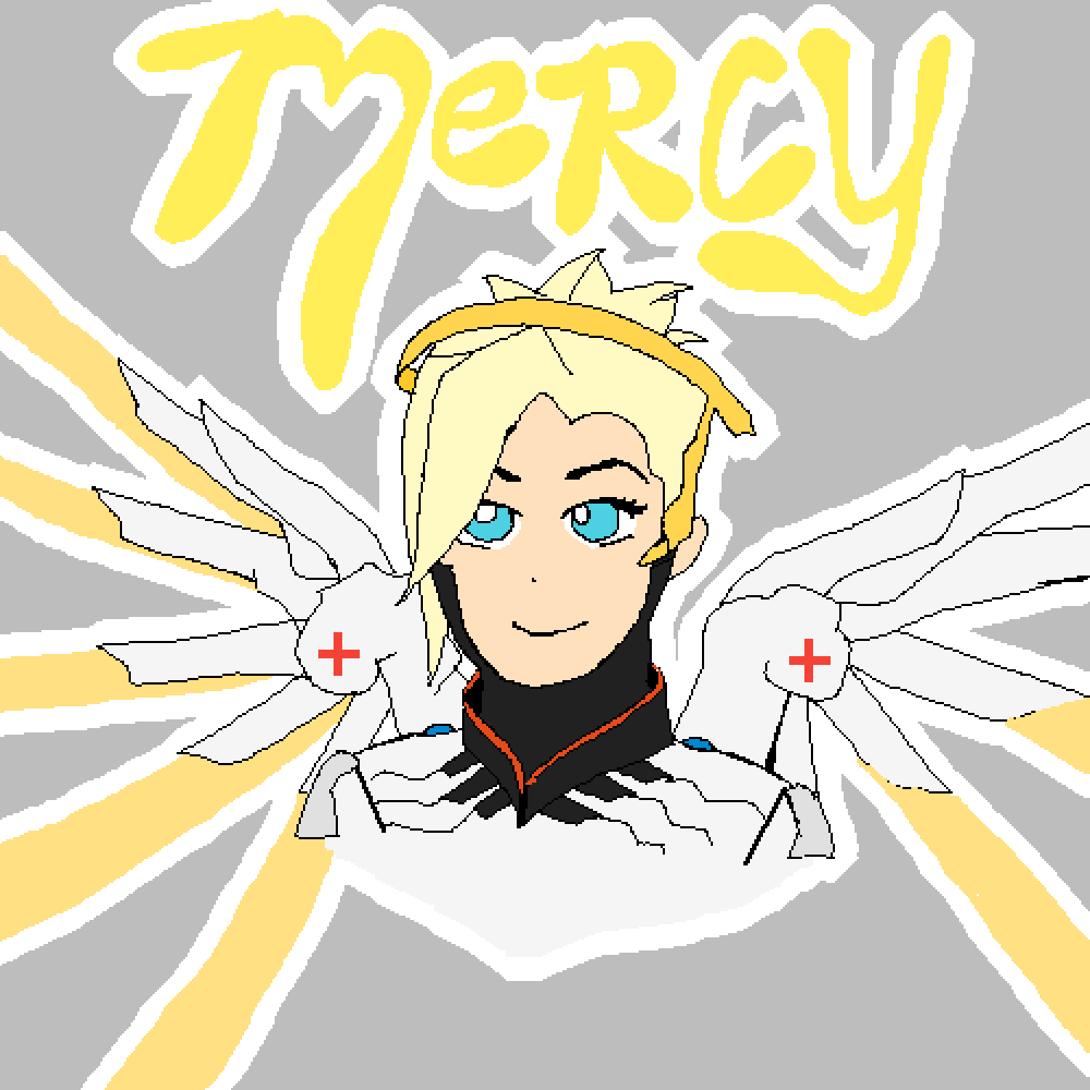 Pixilart - Mercy by SauceWaffle