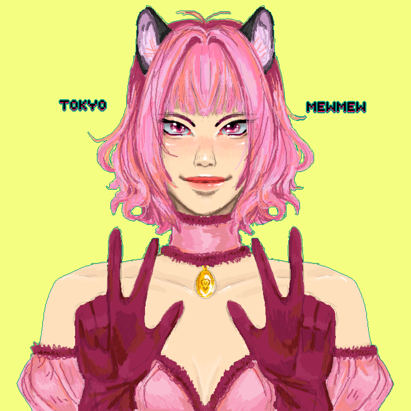 Pixilart - strawberrycat by ParisBaugetti