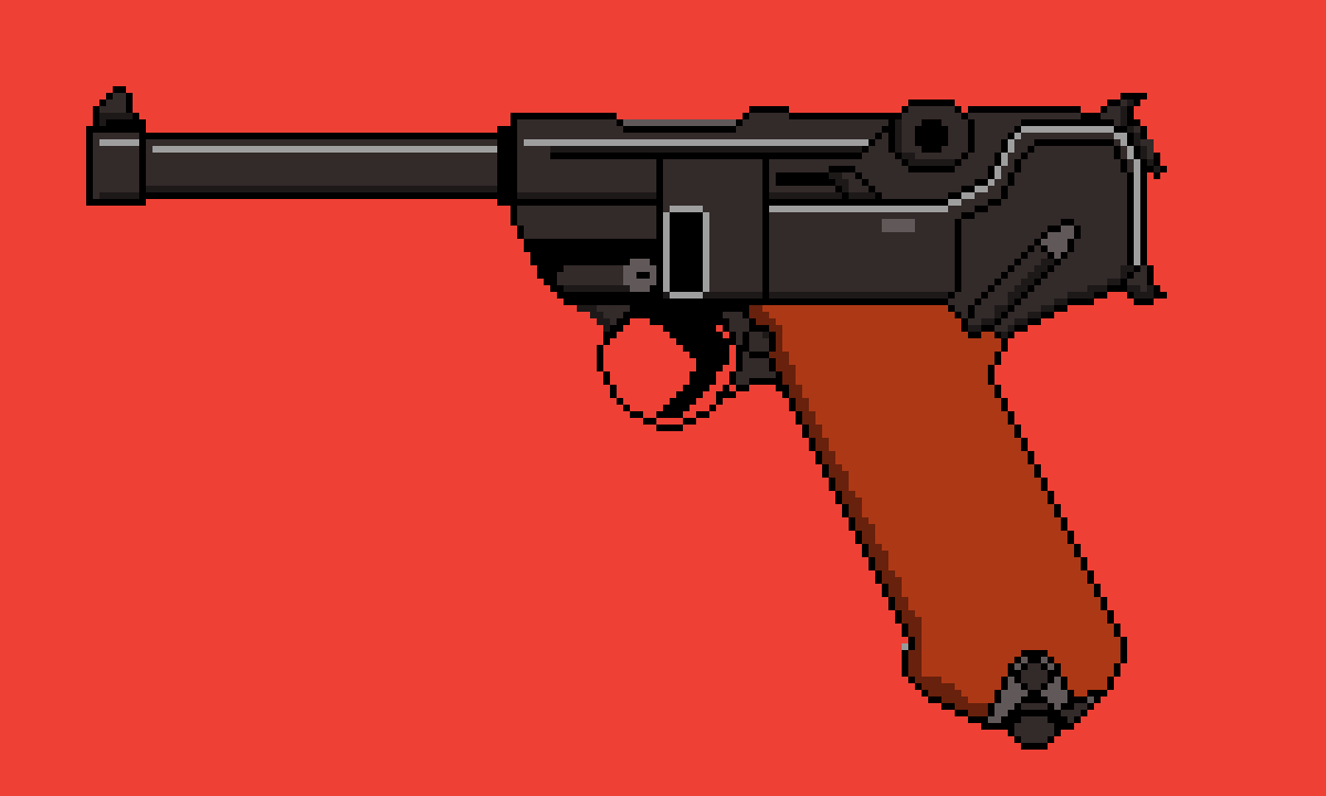 Pixilart - P08 Luger by dagunguyhatby66