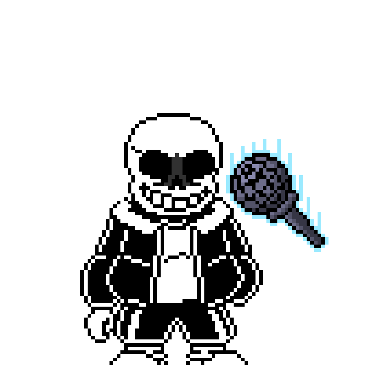 Pixilart - FNF Member Sans right by Member-Sans
