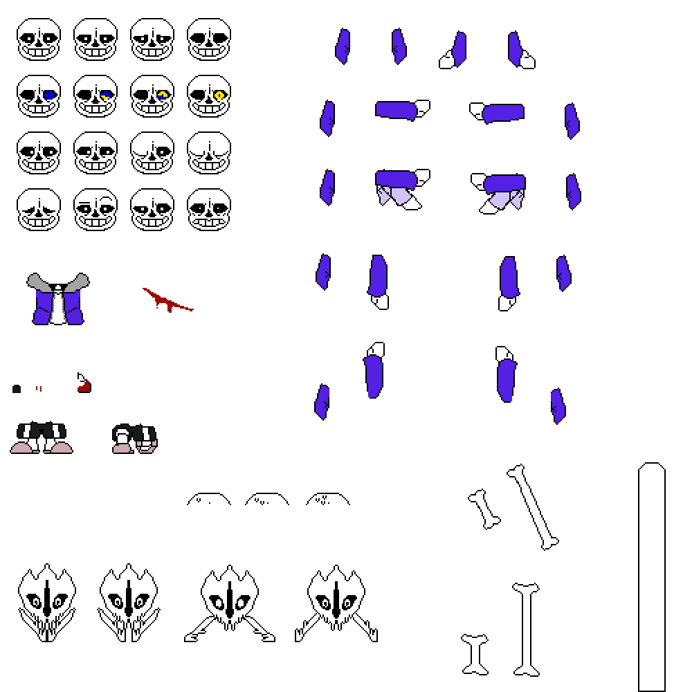 Editing updated sans kit - Free online pixel art drawing tool - Pixilart