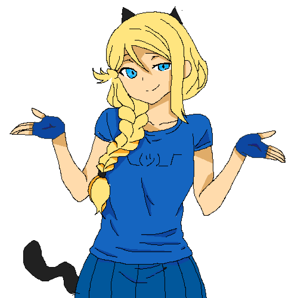 Editing cat girl - Free online pixel art drawing tool - Pixilart
