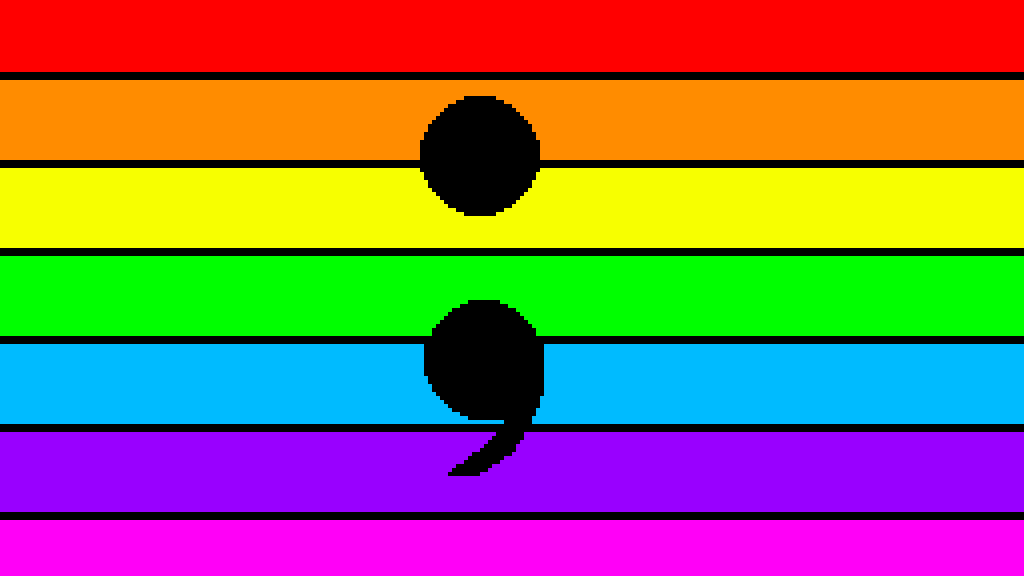 Pixilart - Semicolon flag by Shadowfigure