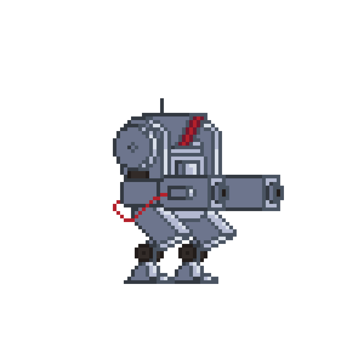 Pixilart - Mech Idle by Pixel-Knight