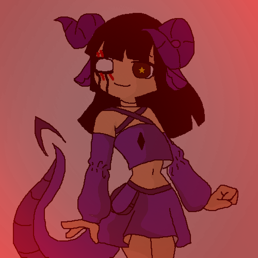 Pixilart - Demon Dragon girl base by EclipseAfton