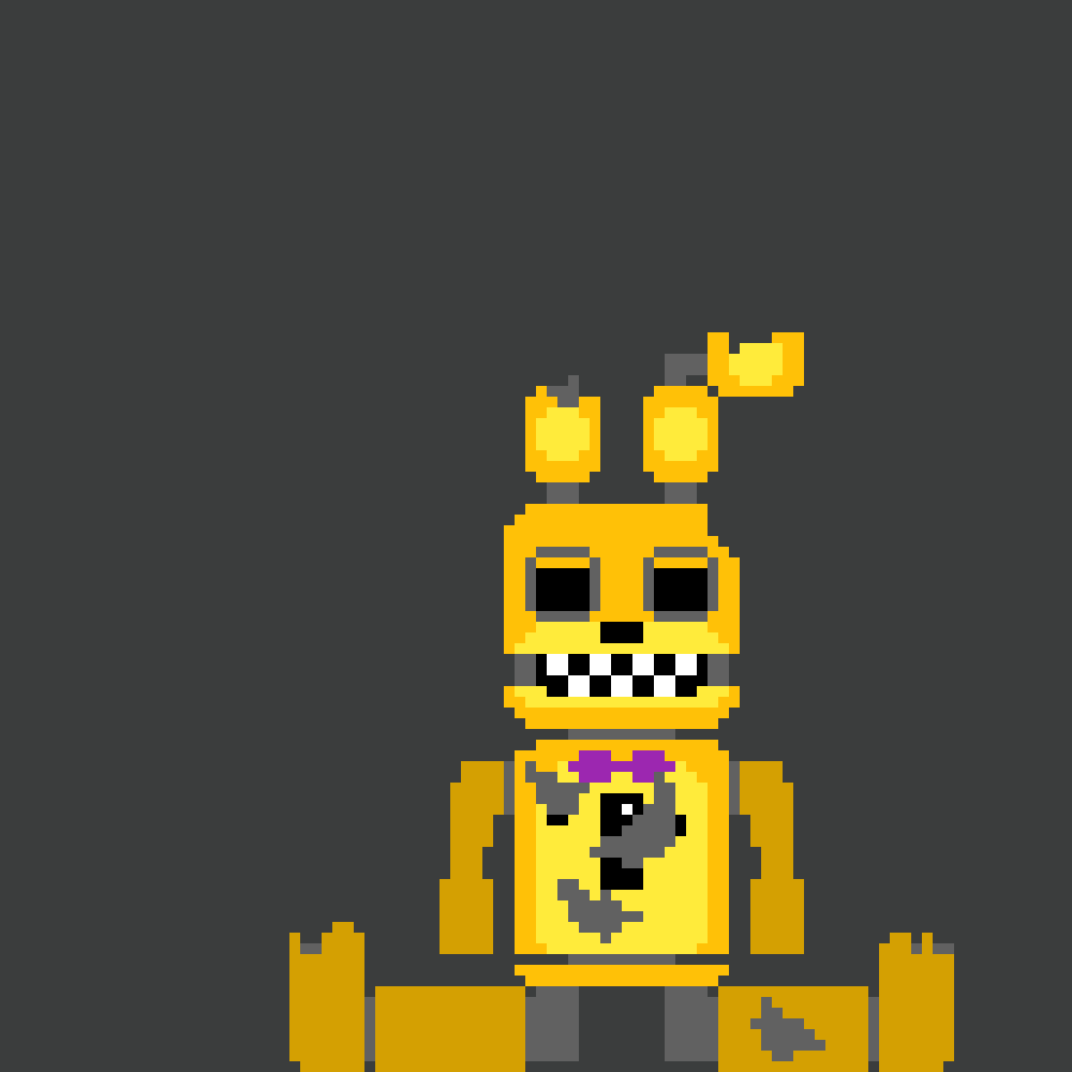 Pixilart - withered spring bonnie v2 by Veccour