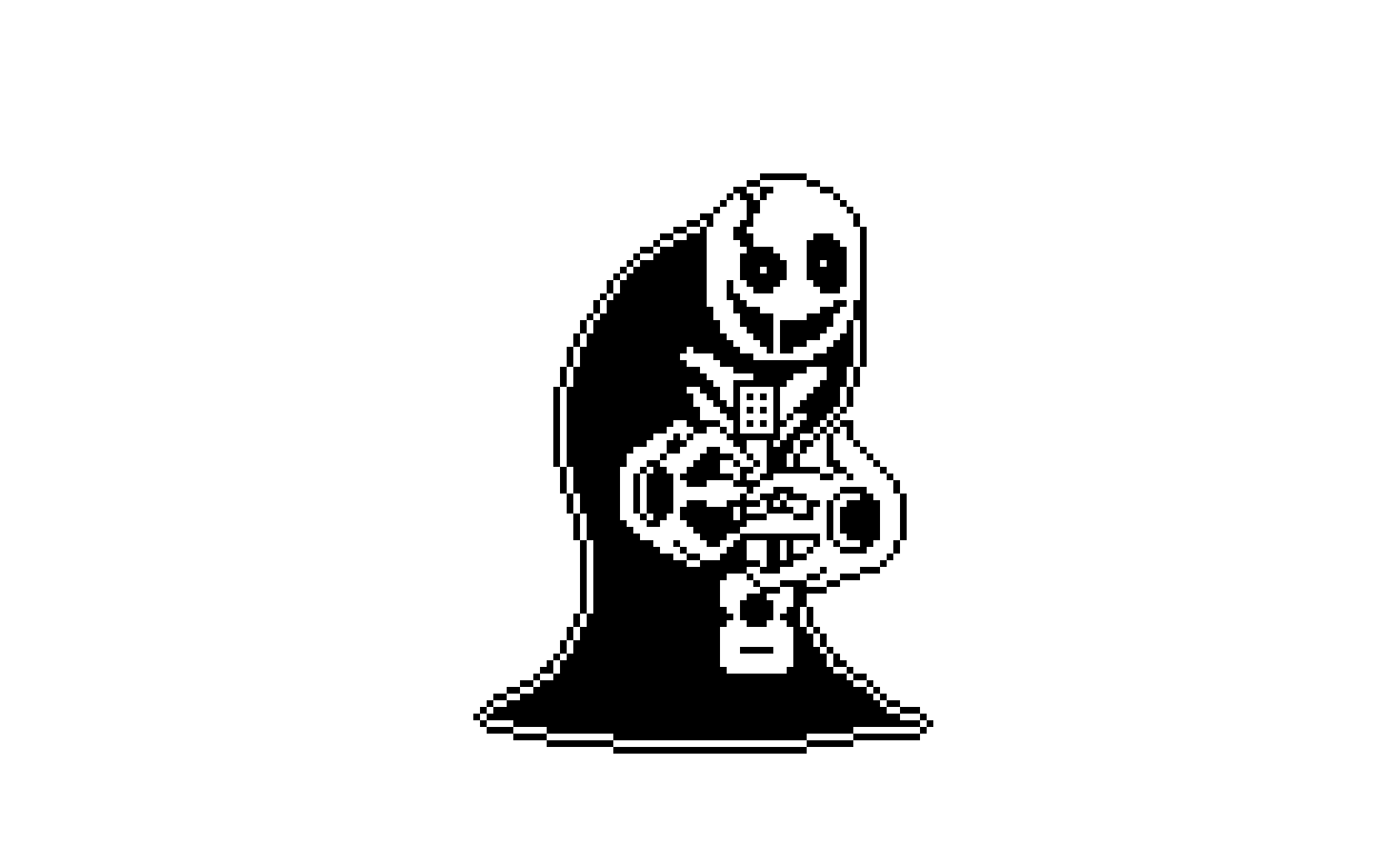 Pixilart - gaster playing a guitar by animator-496