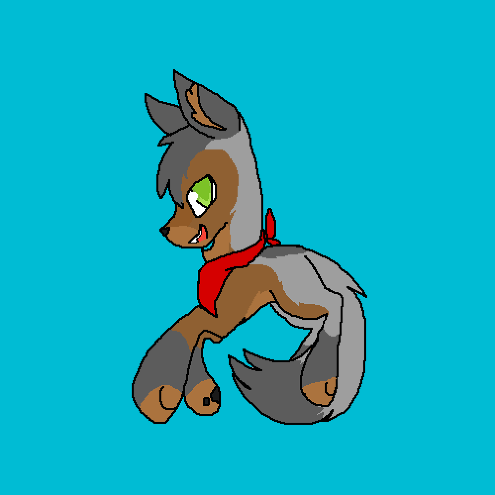 Editing Coyote base finished - Free online pixel art drawing tool ...