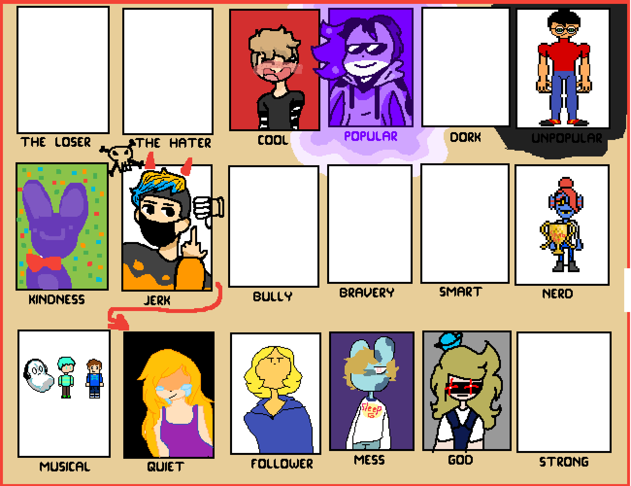 Editing nerd unpopular - Free online pixel art drawing tool - Pixilart