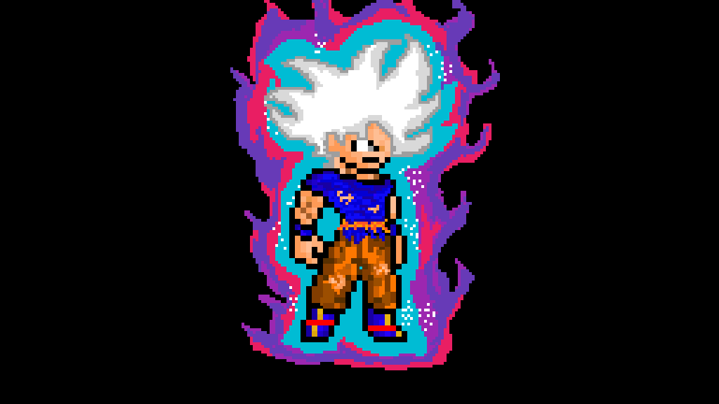 Pixilart - Goku Mastered Ultra Instinct preview by Fancycat21
